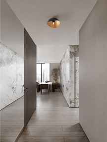 Matně černé/ve zlaté barvě kovové stropní svítidlo Opsi – Nova Luce