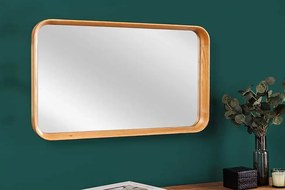 Designové nástěnné zrcadlo s dřevěným rámem Almere dub 80cm