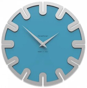 Designové hodiny 10-017 CalleaDesign Roland 35cm (více barevných variant) Barva světle modrá klasik-74 - RAL5012