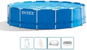 INTEX Metal Frame Pools Bazén 457 x 122 cm s kartušovou filtrační pumpou 28242GN