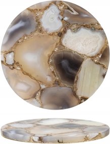 Bloomingville Himalaya Dekorativní podnos z přírodního achátu 28 cm