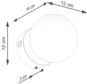 Bílé nástěnné svítidlo Blaze – Sollux