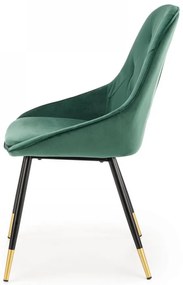 Designová židle Liza tmavě zelená