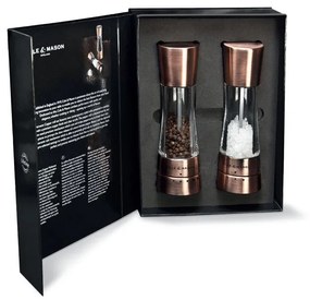 Cole & Mason Derwent Copper Gourmet Precision sada mlýnků na pepř a sůl