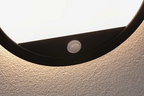 P 94708 LED venkovní panel Lamina Backlight pohybové čidlo neláká hmyz IP44 kruhové 280mm CCT 14W 230V černá umělá hmota - PAULMANN