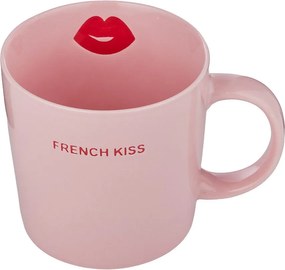 Butlers GOOD VIBES Hrnek "French kiss"  400 ml - růžová