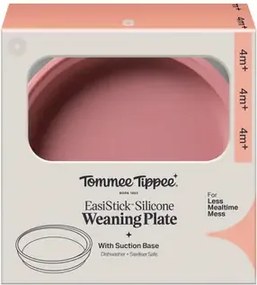 Tommee Tippee Silikonový talíř s přísavkou růžová