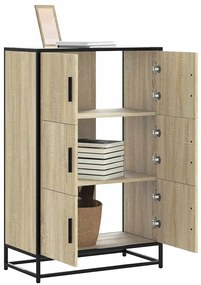 Skříň highboard dub sonoma 68x35x106,5 cm kompozit a kov