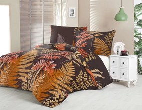 Kvalitex Saténové povlečení LUXURY COLLECTION 140x200, 70x90cm KAPRADÍ hnědé Bettwäschegröße: 1+1, 140x200, 70x90cm