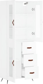 Skříň highboard bílá 69,5 x 34 x 180 cm kompozitní dřevo 3198569