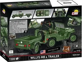 COBI 2804 Willys MB Jeep s přívěsem - Executive Edition / Stavebnice /
