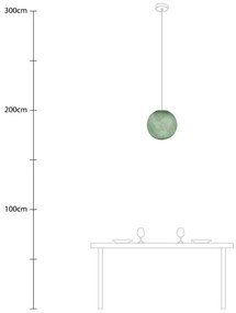 creative cables Stínidlo tvaru koule z polyesterového vlákna - 100% vyrobené ručně Barva komponentu: Béžová, Velikost ⌀: S - 31cm