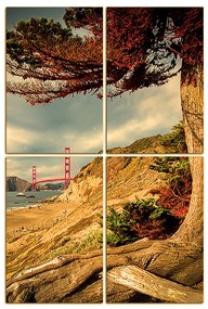 Obraz na plátně - Golden Gate Bridge - obdélník 7922FD (90x60 cm)