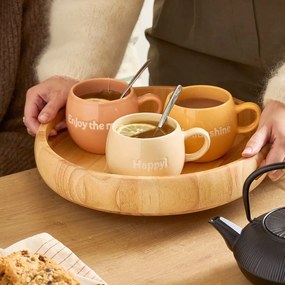 Růžový kameninový hrnek 420 ml Muggies – Salt&amp;Pepper
