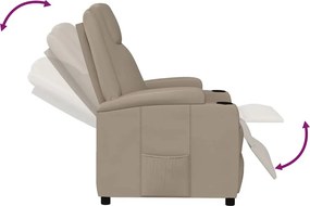 Polohovací křeslo cappuccino umělá kůže 340965