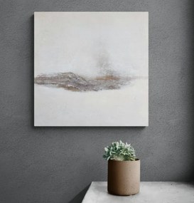 Easy landscape 1 | 50x50cm | Ručně malovaný obraz na plátně Provedení rámu: Černý