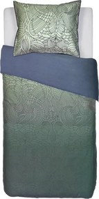 Moooi saténové povlečení Dodo Pavone 140 x 200 cm - zelené (Luxusní saténové povlečení s ombré efektem v zelené barvě)