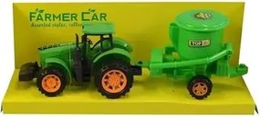 MaDe 07775 Traktor s vlečkou, na setrvačník / 10 x 29 x 9cm / od 3 let