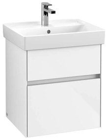 Villeroy & Boch Collaro - Umyvadlová skříňka, 51x55x41 cm, 2 zásuvky, Glossy White C00700DH