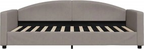 Válenda s přistýlkou taupe 100 x 200 cm textil 3197196