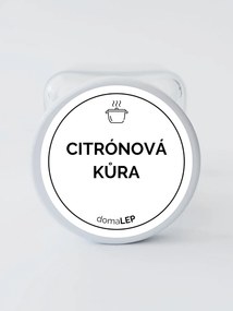 Samolepka na kořenky CITRÓNOVÁ KŮRA bílá 5 cm tučné písmo