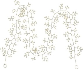Luxusní vánoční girlanda s perličkami Glaze Forest - 100 cm