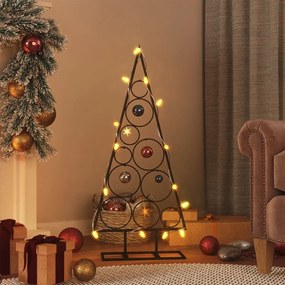 vidaXL Kovový vánoční stromeček dekorace černý 90 cm [359598]