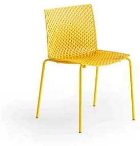 Gaber Plastová židle FULLER  Barva plastu Gaber černá 10 Barva kostry - Gaber žlutá 02