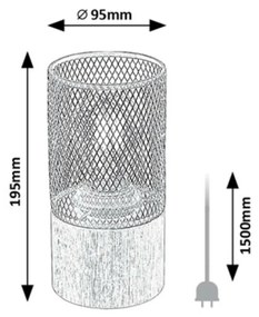 Rabalux 74040 stolní lampa Callum, buk