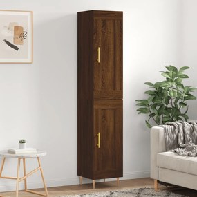 vidaXL Skříň highboard hnědý dub 34,5 x 34 x 180 cm kompozitní dřevo