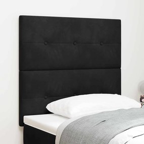 Čelo postele Černý 90 cm samet 3337804