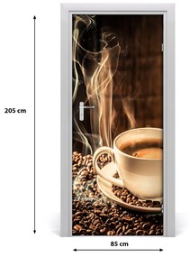 Fototapeta na dveře samolepící aromatická káva 85x205 cm