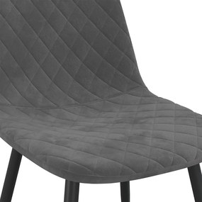 Jídelní židle Rensvik - 4 ks | tmavě šedé