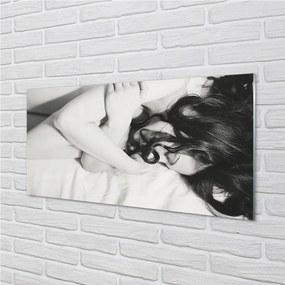 Skleněný panel spící ženu 140x70 cm