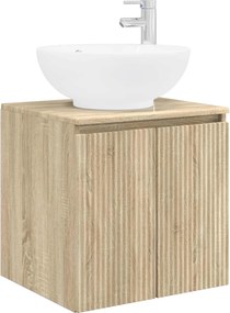 Sada koupelnových skříněk 3 ks Dub sonoma 49,5 x 44,5 x 65 cm 3405689