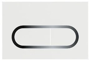 Ravak - Ovládací tlačítka splachování WC Chrome - bílá