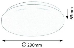 Rabalux 3338 - LED Stropní svítidlo ROB 1xLED/20W/230V