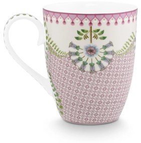 Pip Studio Lily &amp; Lotus hrnek 350ml, lila (Porcelánový hrnek)