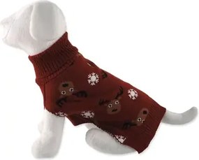 Dog Fantasy Winter Tale hnědý S / Svetr pro psy