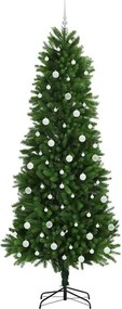 Vánoční stromeček s 300 LED diodami s stojanem Zelená 240 cm PE 3396352