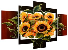 Obraz slunečnic (150x105 cm)