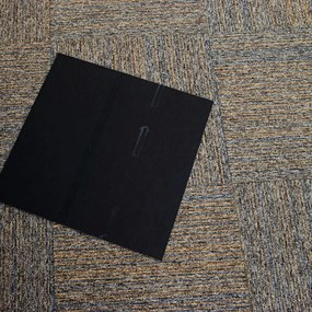 Tapibel, Kobercový čtverec Coral Lines 60309-50 hnědo-šedý 50 x 50 cm, chodba / předsíň