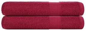 Ručníky FROGN 2 ks bordó 100x200 cm 360 g/m² 136746