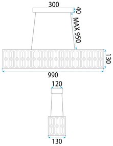 Toolight Toolight, LED křišťálové stropní svítidlo APP1566-CP, zlatá, OSW-06403