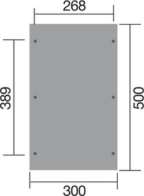 Dřevěný přístřešek na auto 606 Weka