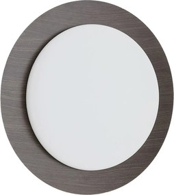 Tmavě hnědé kovové LED nástěnné svítidlo ø 40 cm Novae – Kave Home