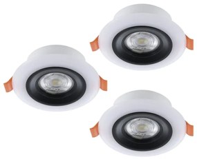 Eglo 901118- SADA 3xLED RGB Stm. koupelnové svítidlo CALONGE 3,8W/230V IP44 + DO