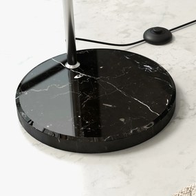 HOMCOM Stojací lampa, 40 W, 100-115L x 30W x 170-180H cm, výškově nastavitelná, otočná, oblouková lampa s žárovkou, patice E27, stříbrná | Aosom