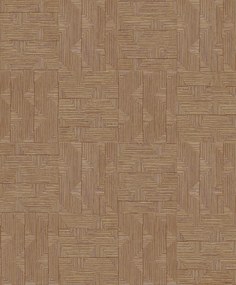 Hnědo-zlatá geometrická vliesová tapeta na zeď, SPI401, Spirit of Nature, Khroma by Masureel