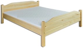 Drewmax LK101 - Dřevěná postel masiv dvojlůžko 180 cm